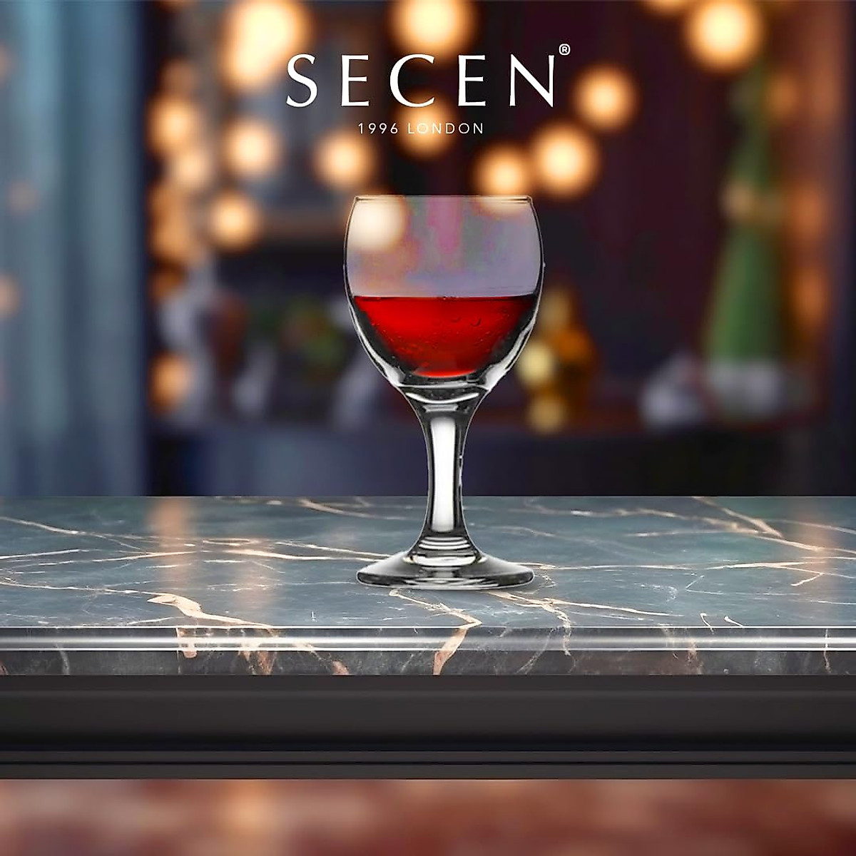 SECEN LONDON Shot Glasses Set of 6,Stemmed Mini Clear Wine and Champagne Glasses, 6 Oz / 175 CC,Cordial Glasses Port Wine Glasses,Great for White and Red Wine/Wine Glass Clear,Liqueur Mini Glasses