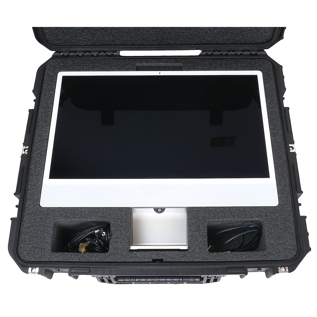 Case Club Case fits 24" iMac. Heavy Duty, Airline Approved, Shippable - Also Fits Keyboard & Accessories - Compact, Rolling, Lockable, Waterproof, Hard Case
