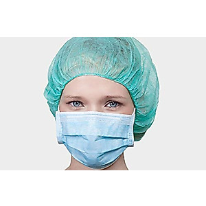 Intco Medical Procedure Face Mask with Earloops, Blue, Box of 50