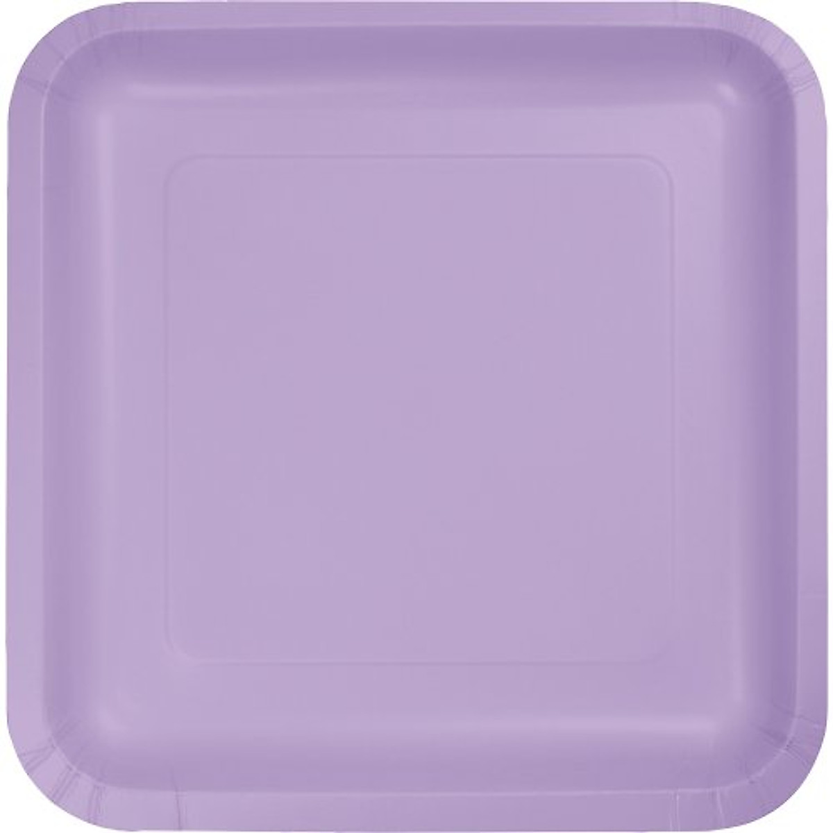 Creative Converting Touch of Color 18 Count Square Paper Dinner Plates, Luscious Lavender , One size -