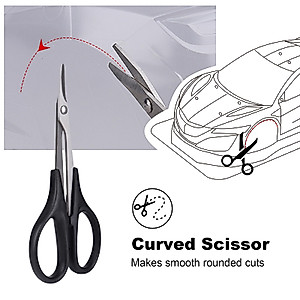 Hobbypark RC Body Reamer Curved Scissors & Straight Scissors RC Car Body Shell Lexan Plastic Trimming Tools Set (3-Pack)