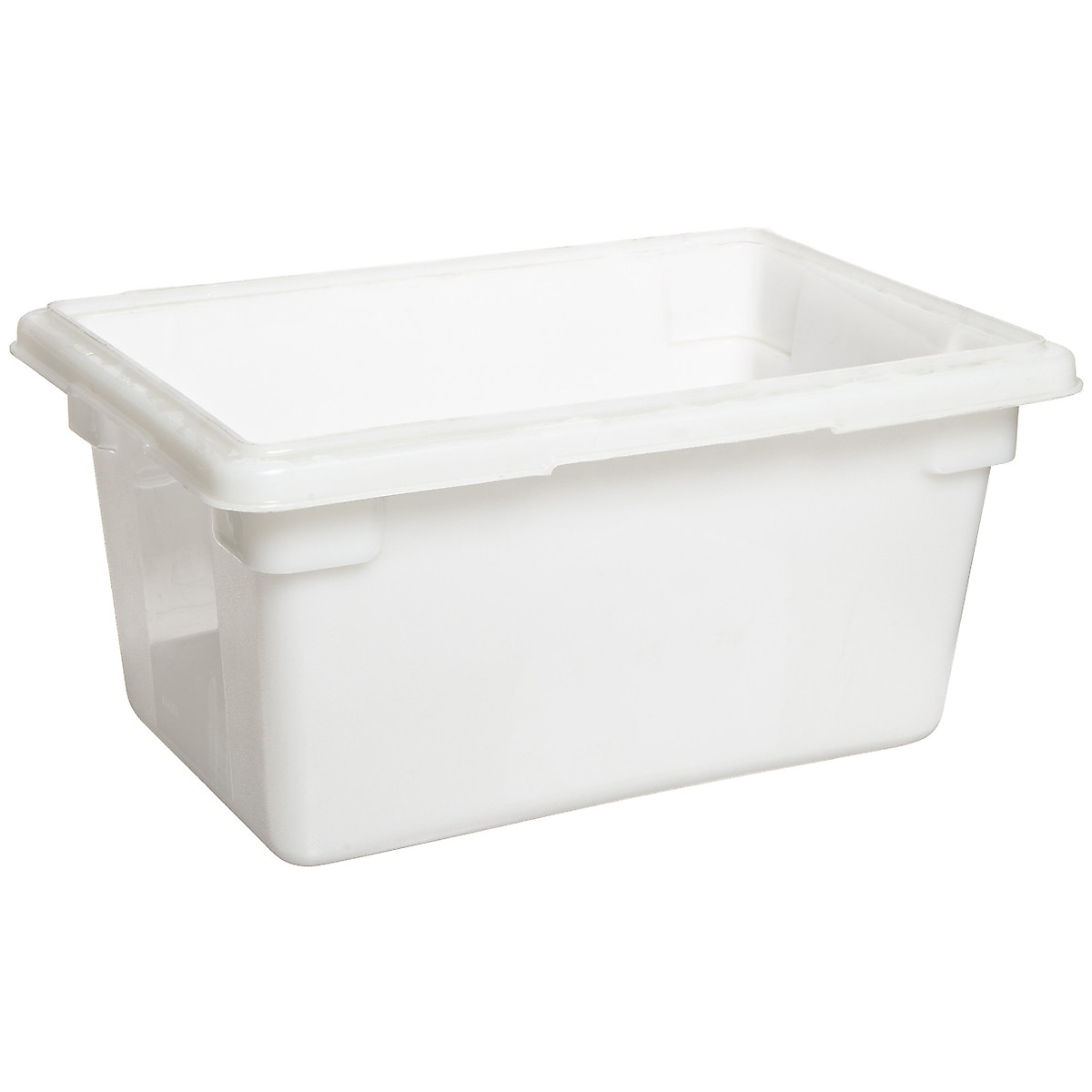 Rubbermaid Commercial Products Food Tote/Box, 5-Gallon, White, Freezer/Dishwasher Safe, Food Stroage/Organization for Fruits/Vegetables/Grains in Bar/Restaurant/Hotel/Home