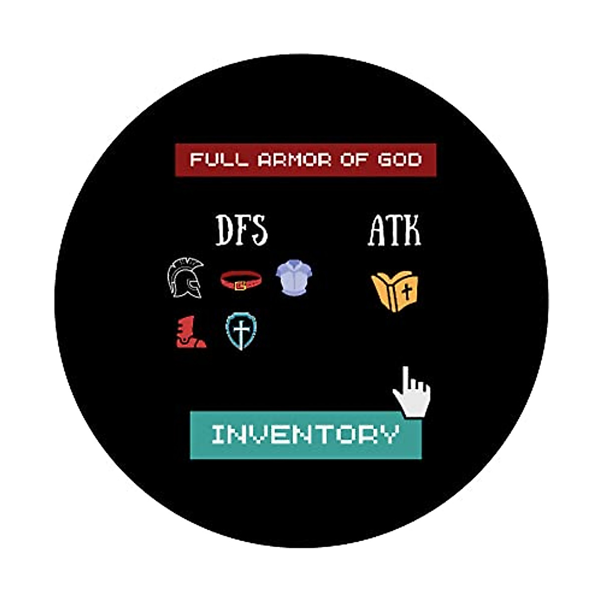 Ephesians 6 Bible Verse Jesus Christian Gift idea Men Women PopSockets Swappable PopGrip