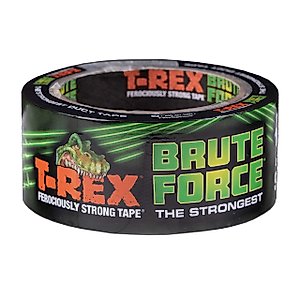 T-Rex Brute Force Duct Tape - The Strongest Heavy Duty High Performance Tape Gaffa | Gaffer | Waterproof Backing 48mm x 9.1m Black
