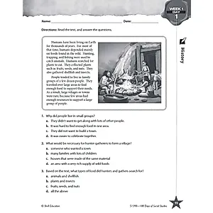 180 Days™: Social Studies, Civics for 6th Grade Practice Workbook for Classroom and Home, Cool and Fun Practice Created by Teachers (180 Days of Practice)