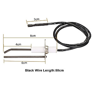 WADEO Bundle - 2 Items Low Pressure LPG Propane Gas Fireplace Fire Pit Flame Failure Safety Control Valve Kit - Fire Pit Igniter, Push Button Ignition Kit for Gas Grill, Heater, Fire Pit