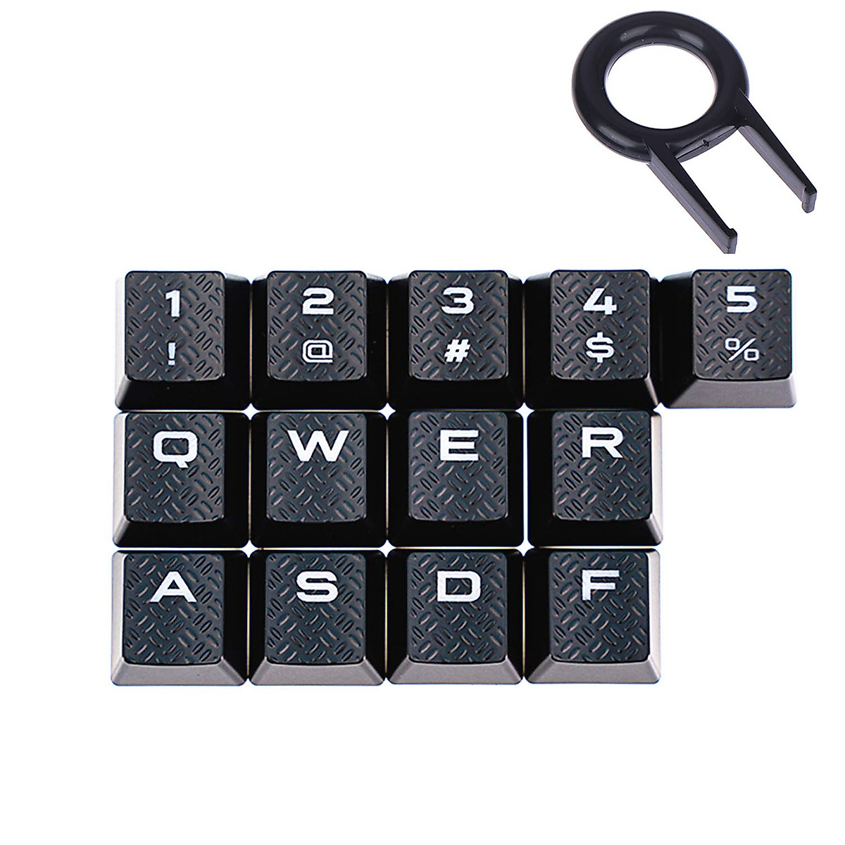 13 Keys Non-Slip Backlit keycaps Gaming Performance FPS MOBA Key Caps OEM Profile for Corsair K70 RGB K95 K65 K68 K63 K100 Mechanical Gaming Keyboards DIY Replace (Black)