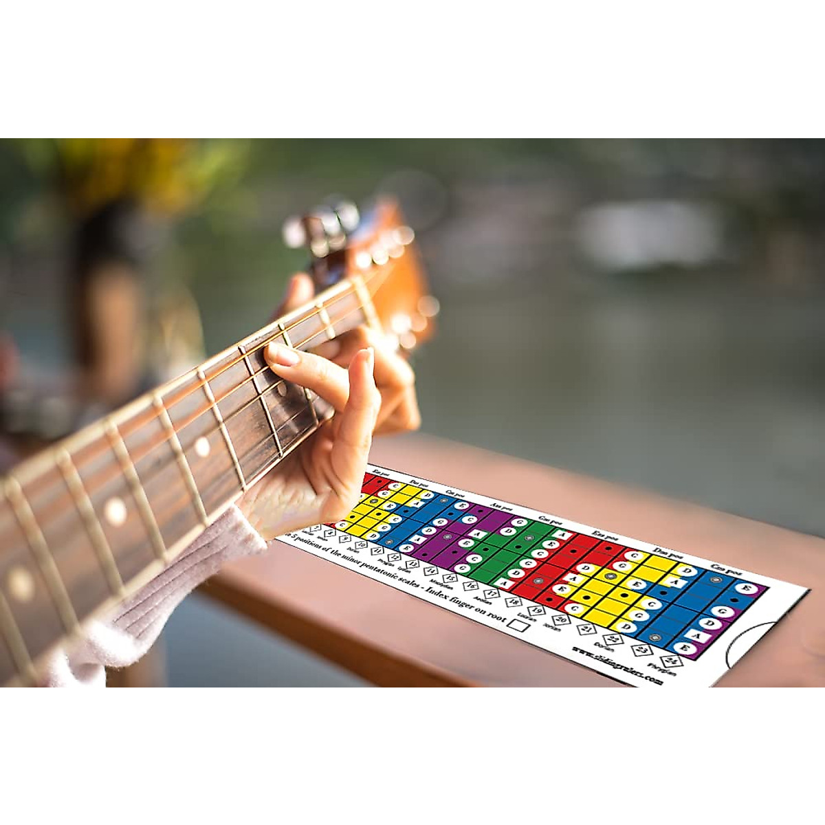 Sliding Ruler for Guitar™: Precision Scale Mastery Tool – Master Pentatonic, Diatonic & Modes with Ease