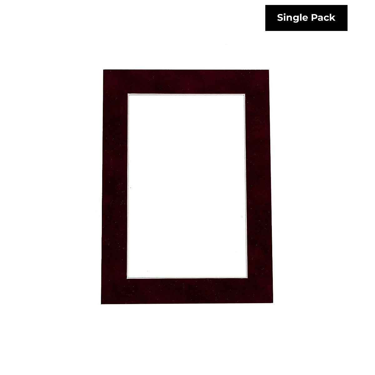 28x40 Mat for 24x36 Photo - Precut Dark Red Suede Picture Matboard for Frames Measuring 28 x 40 Inches - Bevel Cut Matte to Display Art Measuring 24 x 36 Inches - Acid Free ONE MAT