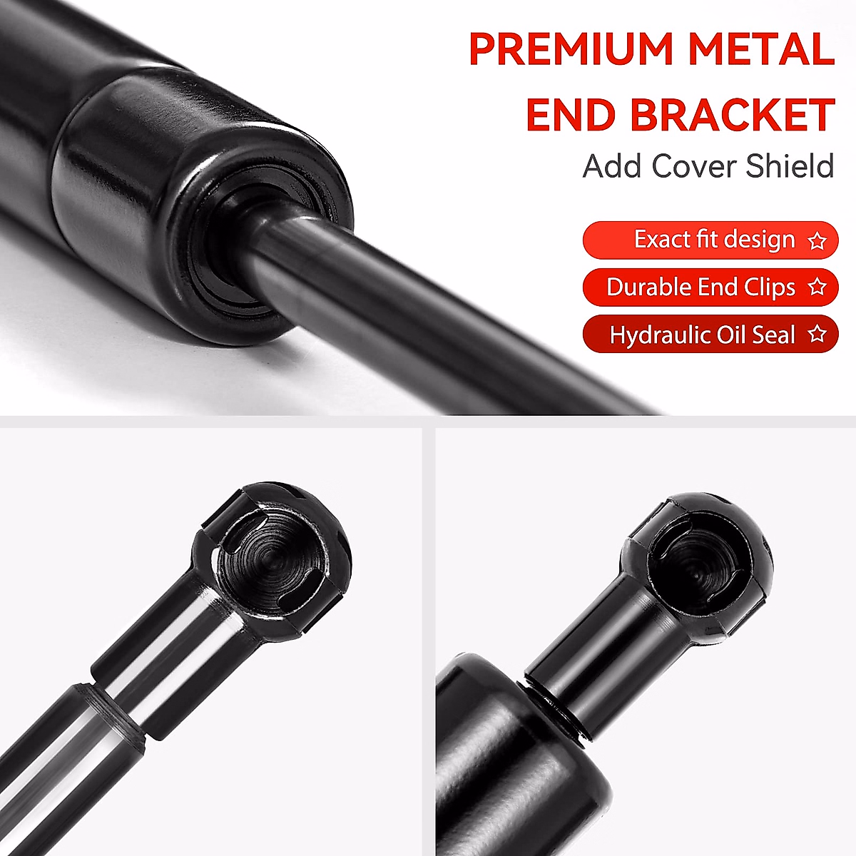 8M80 ST270M80 27 Inch 80Lbs/356N Gas Struts Spring Lift Support Shocks for Heavy Duty Tonneau Cover Trailer are Truck Cap Murphy Bed RV Bed Door Window Floor Hatch Toolbox Lid, 2pcs by IAQWE ml27-80