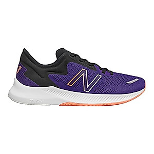 New Balance Women's Dynasoft Pesu V1 Running Shoe, Virtual Violet/Black/Citrus Punch, 6.5