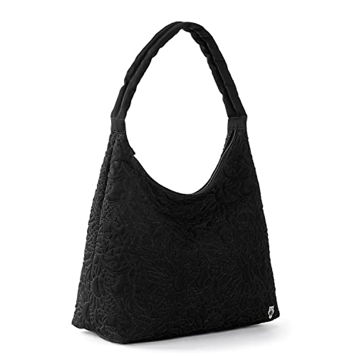 Sakroots Womens Eco-twill Atlas Hobo in REPREVE Eco Twill, Quilted Black Spirit Desert, One Size US