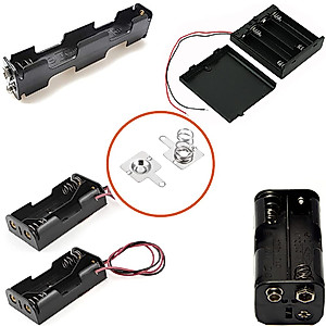 Cutelec 10Pairs Battery Springs AA Battery Negative to Positive Conversion Spring Contact Nickle Plated 12x12mm