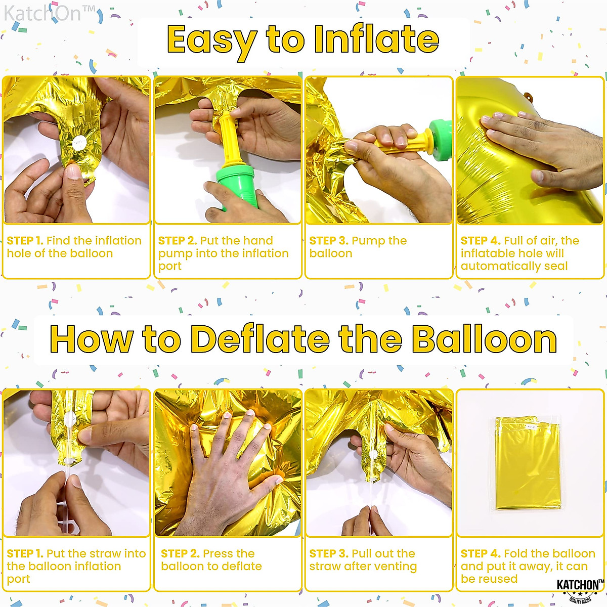 KatchOn, Gold 100 Balloon Number - 40 Inch | Gold 100 Balloons, 100th Birthday Decorations | 100K Balloons for Social Media | 100th Birthday Balloons | Gold 100 Birthday Party Supplies