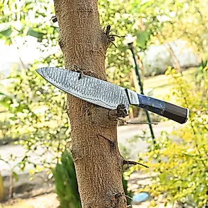 OceansBay 7" Super Sharp Professional Chef Knife with Laser Damascus Pattern in Gift Box, Premium Stainless Steel Kitchen Knife use for Meat, Sushi and Vegetable Chef Knives with Ergonomic Handle