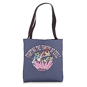 Powerpuff Girls Fighting the Forces of Evil! Tote Bag