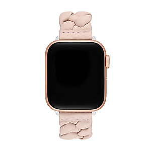 Kate Spade New York women's pink leather band for apple watch®, 38/40/41mm and 42/44/45/49mm