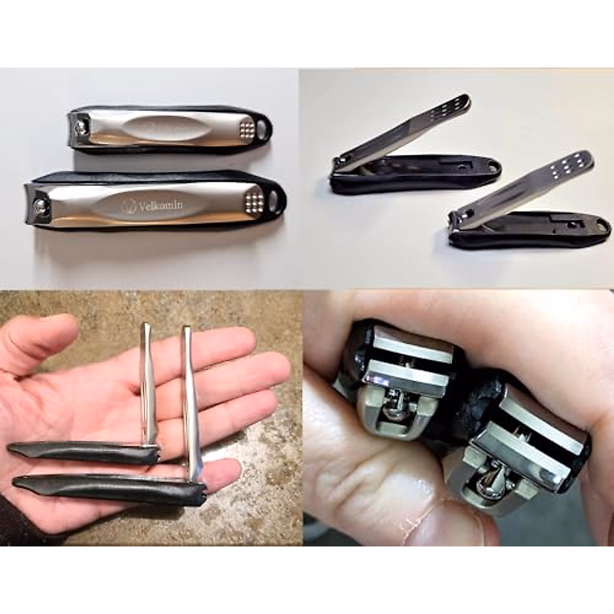 2pcs Nail Clipper Set with Comfort Grip Nail Catcher, Ultra Sharp & Durable Nail Clipper Cutters Trimmer for Men and Women, 18-month Replacement Warranty