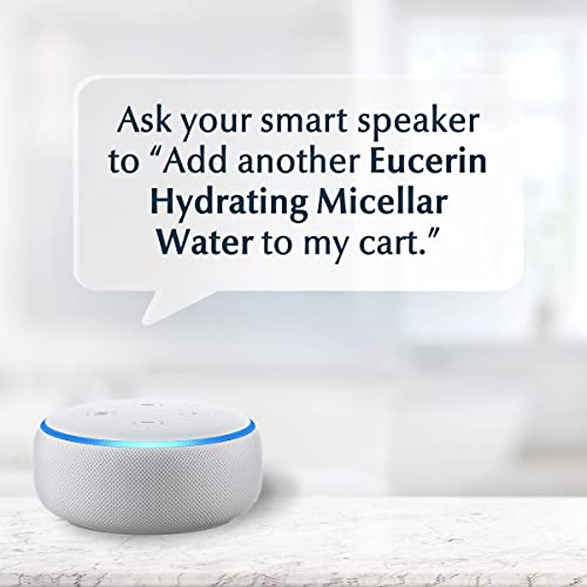 Eucerin Hydrating 3-in-1 Micellar Water, Formulated with Hyaluronic Acid, 6.8 Fl Oz Bottle