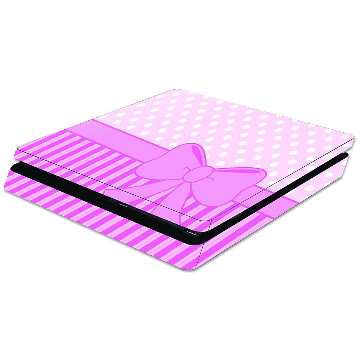 MightySkins Skin Compatible with Sony PS4 Slim Console - Pink Present | Protective, Durable, and Unique Vinyl Decal wrap Cover | Easy to Apply, Remove, and Change Styles | Made in The USA