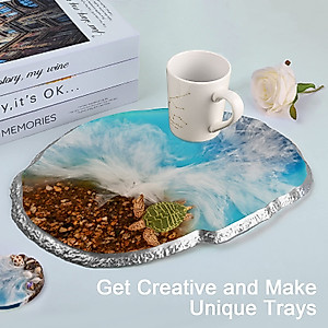 Actvty Resin Tray Mold, Oval Tray Molds for Epoxy Resin, Large Silicone Tray Mold for Resin Casting, DIY Resin Crafts, Jewelry Tray, Home Decoration