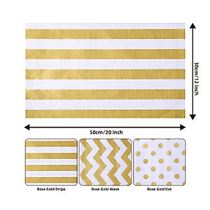 Ueerdand 105 Sheets Gold Tissue Paper, Christmas Metallic Gift Wrapping Paper Bulk for New Year Gift Bags, Birthday, Graduation, DIY Shipping Crafts, 20 Inch x 12 Inch