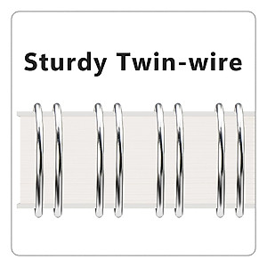 RETTACY Blank Journal Notebook, 2-Pack, B5 Blank Spiral Notebook with 160 Pages per Pack, Medium 7.6'' × 10'', 68 LB/100 GSM Thick Paper, Flexible Plastic Cover, for Sketching, Drawing