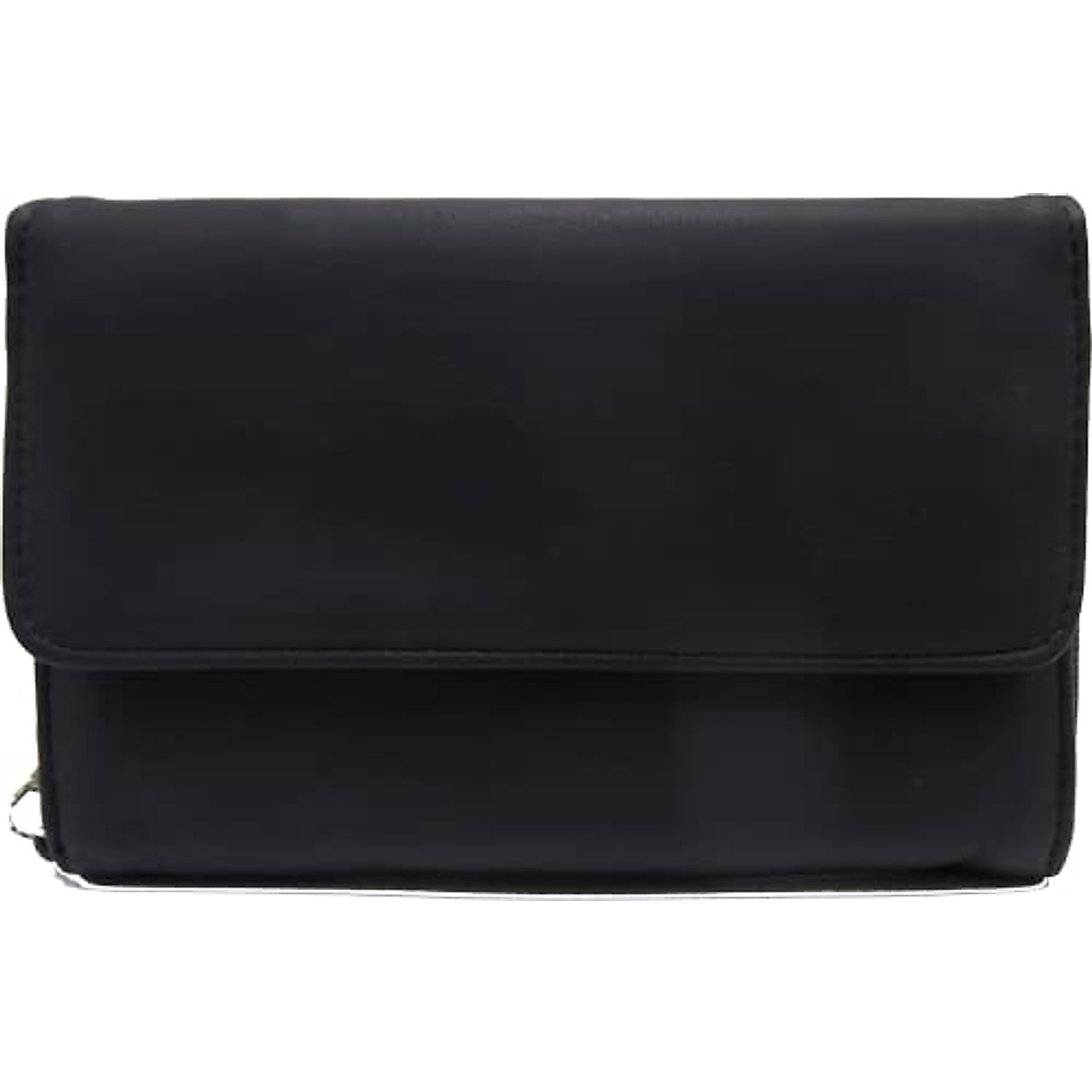MUNDI Women's Faux Leather MY BIG FAT WALLET Flap RFID Clutch Ladies ib103x (Black)