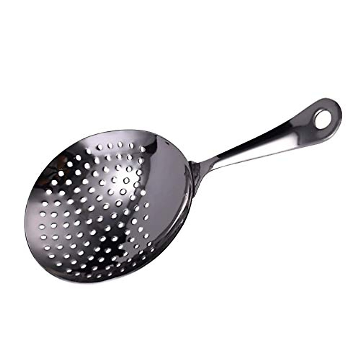 UPKOCH Stainless Steel Julep Strainer Cocktail Strainer Stainless Steel Cocktail Strainer Filter Bar Drink Strainer Utensil for Bartenders and Mixologists (Black)