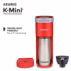Keurig K-Mini Single Serve K-Cup Pod Coffee Maker, Poppy Red