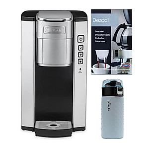 Cuisinart SS-5P1 Compact Single Serve Coffee Brewer Bundle with Double Wall Stainless Steel Tumbler and Descaling Powder (3 Items)