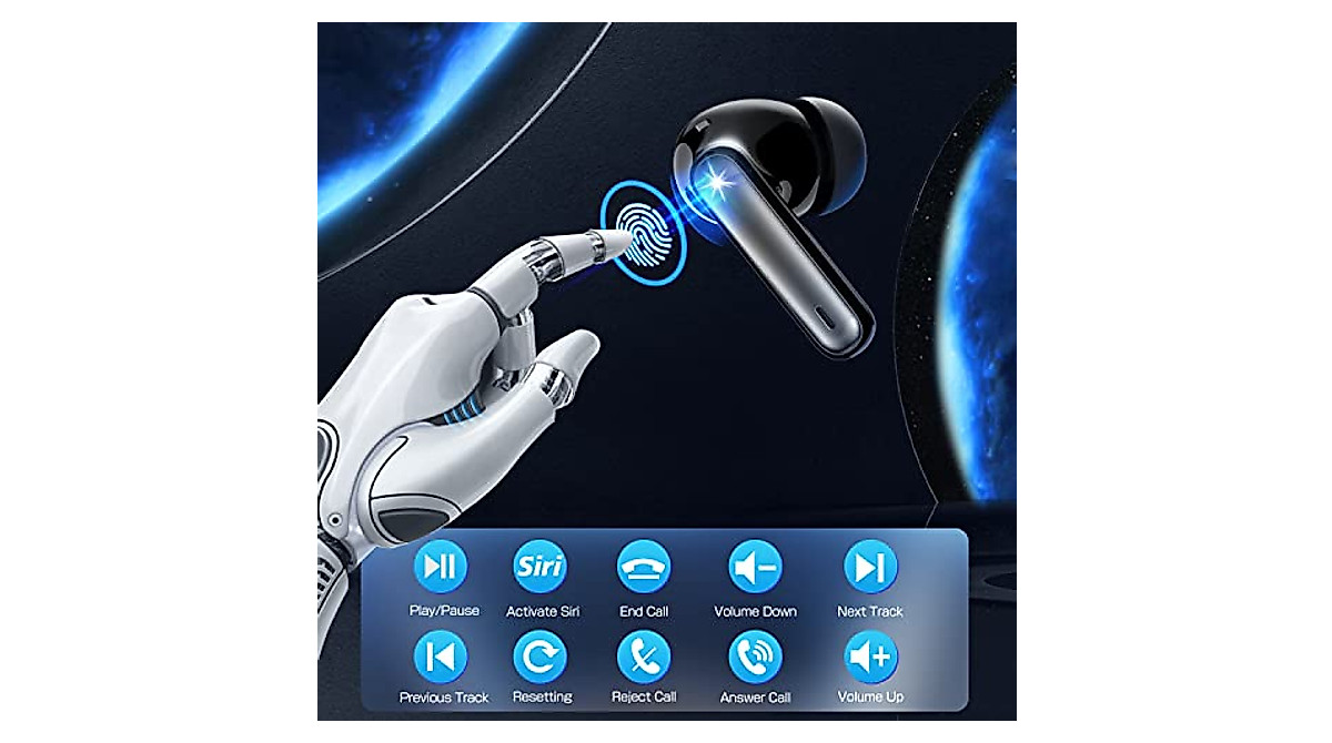 DIUARA Wireless Earbuds V5.3 Bluetooth Headphones 48 Hrs Playtime with ...