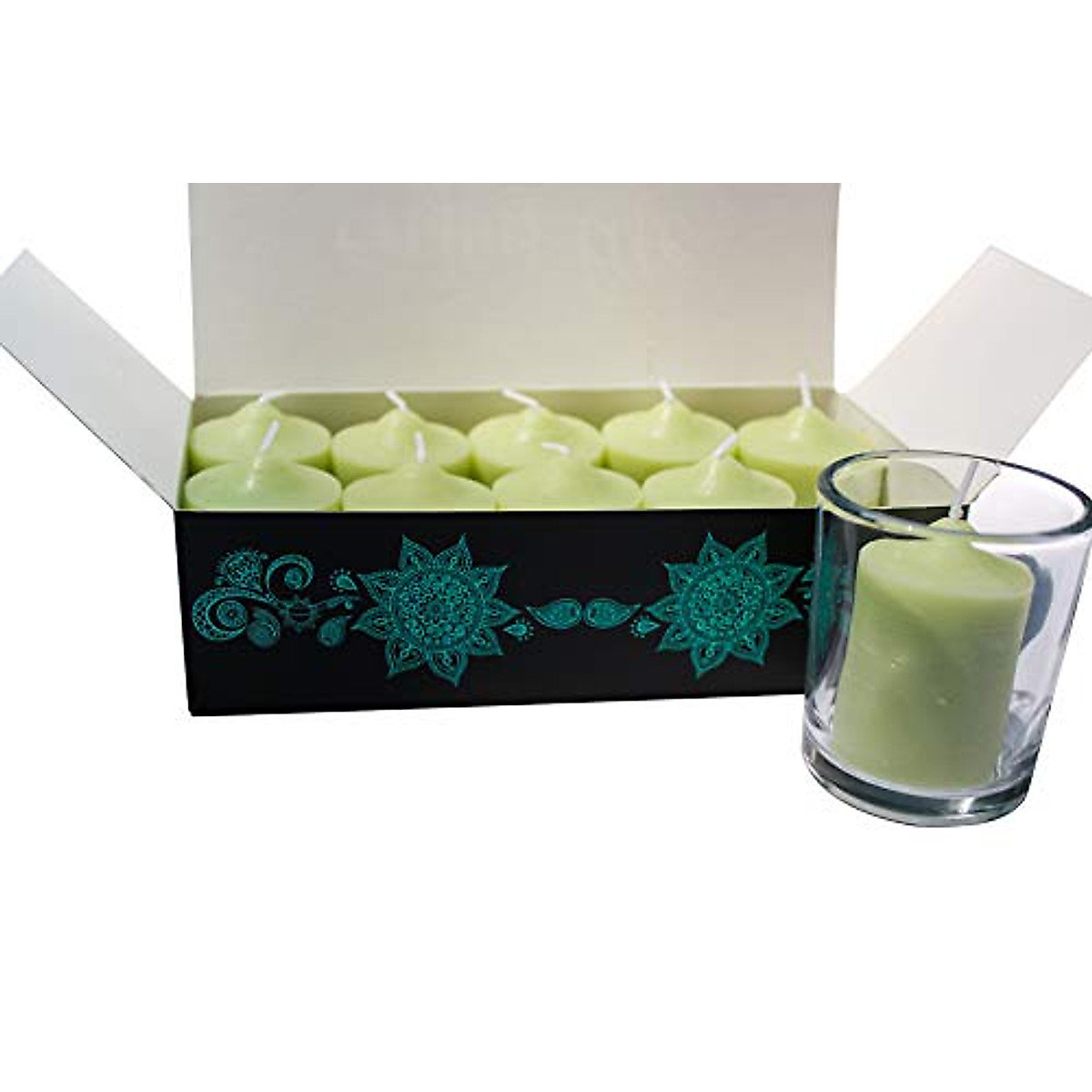 Enlightened Ambience Autumn Spiced Pears Scented Candle (Green, 10)