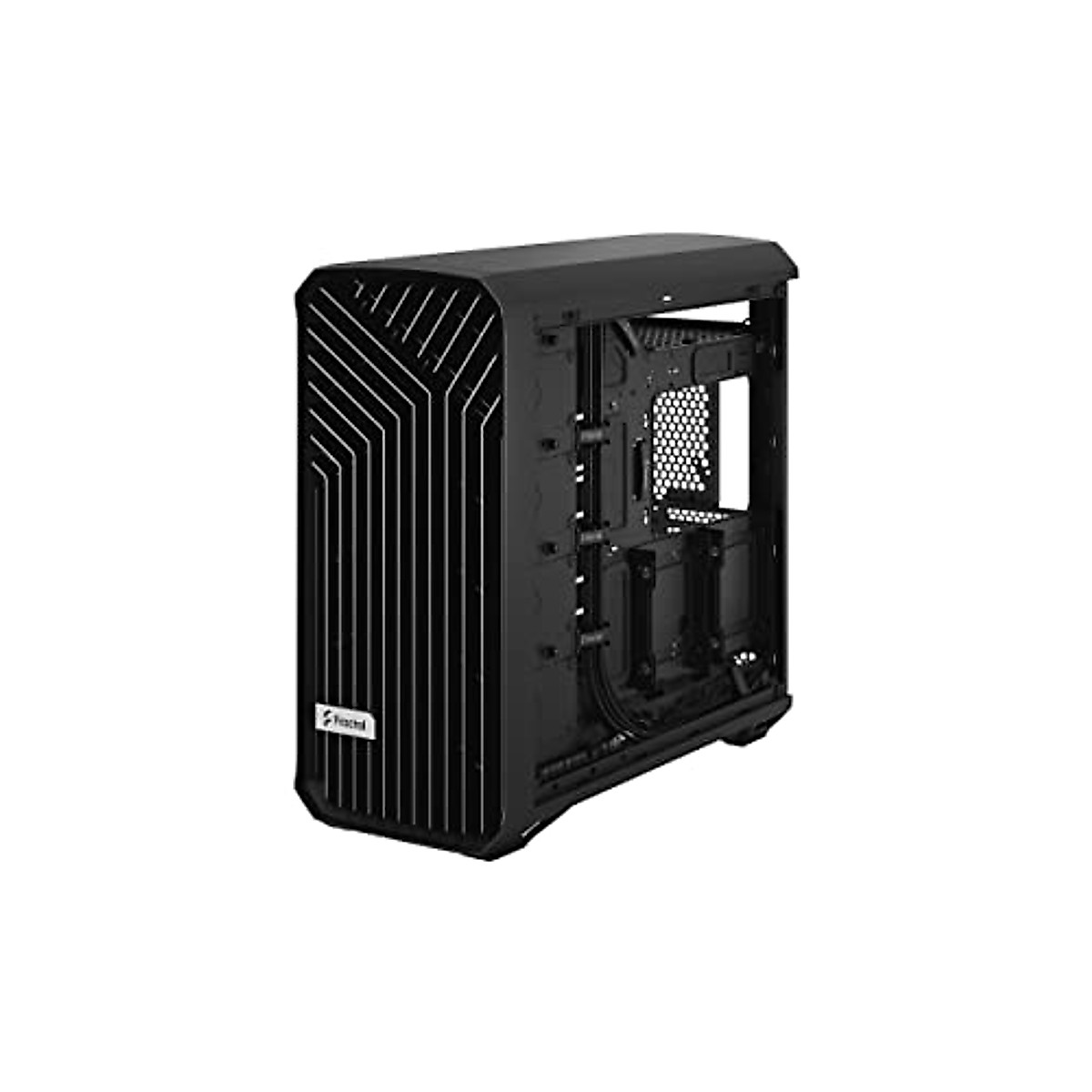 Fractal Design Torrent Black - Light Tint Tempered Glass Side Panel - Open Grille for Maximum air Intake - Two 180mm PWM and Three 140mm Fans Included - Type C - ATX Airflow Mid Tower PC Gaming Case