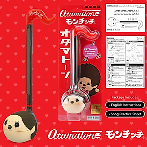 Otamatone Japanese Electronic Musical Instrument Portable Music Synthesizer from Japan by Maywa Denki Studio Award Winning, Educational Fun Gift for Children, Teens & Adults - Monchhichi