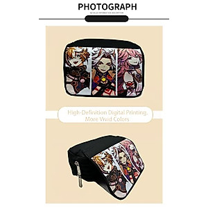 Pencil Case Genshin Impact Big Capacity Pencil Pouch，kawaii Large Storage High Capacity Bag for with Zipper Office College School Durable Pen Carrying Case （Venti）