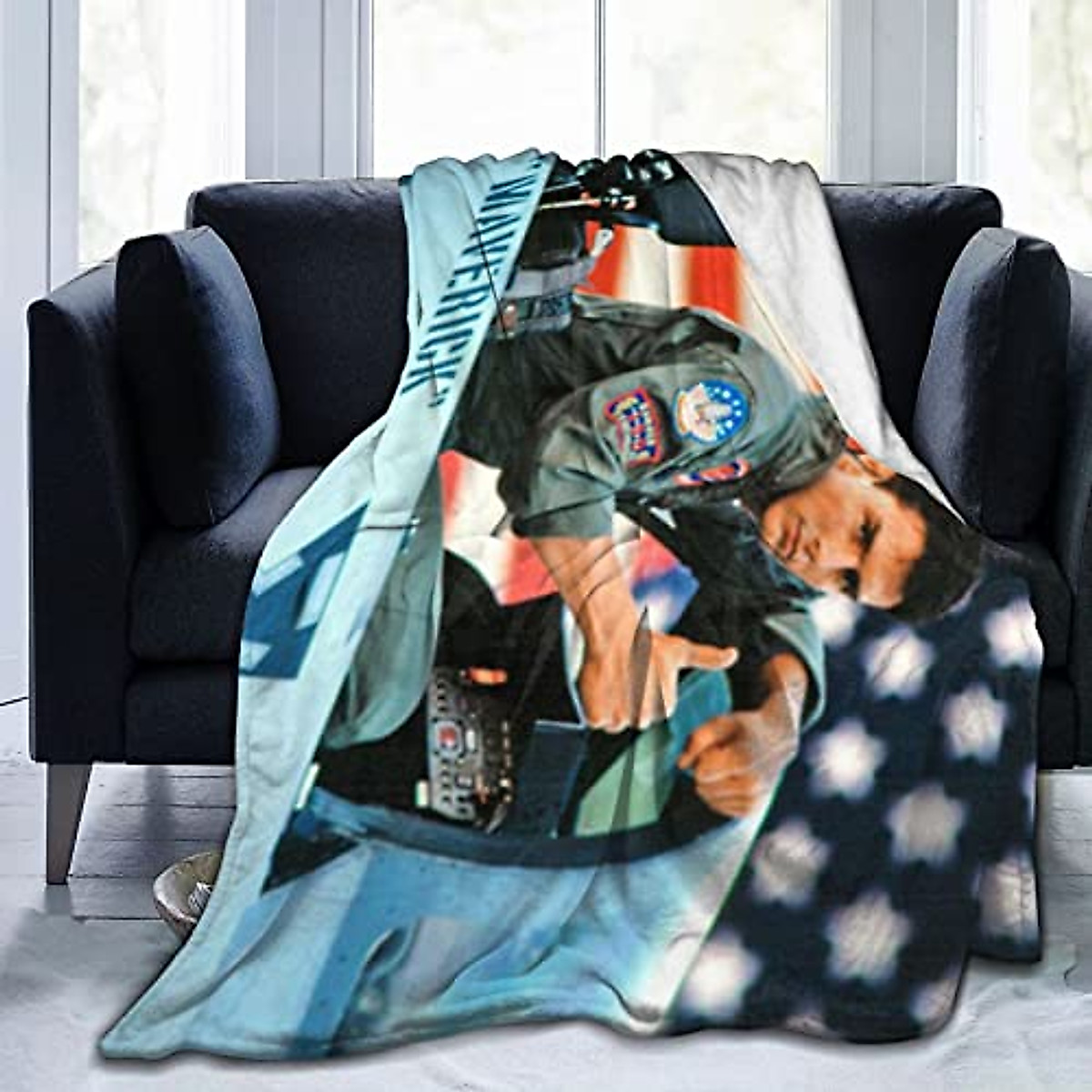 Comfortable Ultra-Soft Micro Fleece Blanket,Tom Cruise Fleece Blankets for Sofa Bed Travel 80"X60"