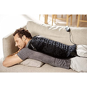 MiHIGH Infrared Heating Pad for Back and Shoulder Pain, Weighted Heat Pad with Temperature Controller for Cramps Relief, Infrared Heat Therapy for Pain Relief