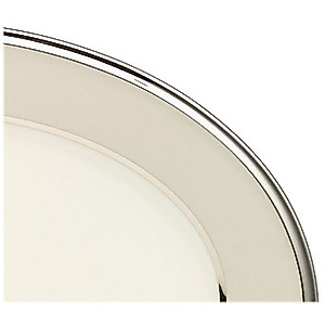 Lenox Ivory Frost Platinum Banded Ivory China 13-Inch Oval Platter