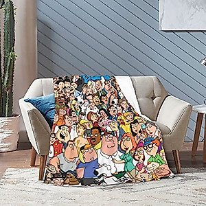 Flannel Fleece Throw Blanket for Couch- 50"x40",3D Style Blanket Super Soft Cozy Plush Microfiber Fluffy Blanket Lightweight Warm Bed Blanket