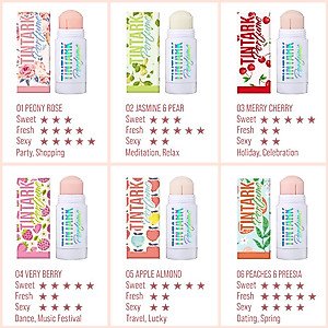 Tintark Solid Perfume Stick, Fragrance Perfumes Bar for Women, Natural & Safe Ingredients, Long Lasting Fresh, Peony Perfume