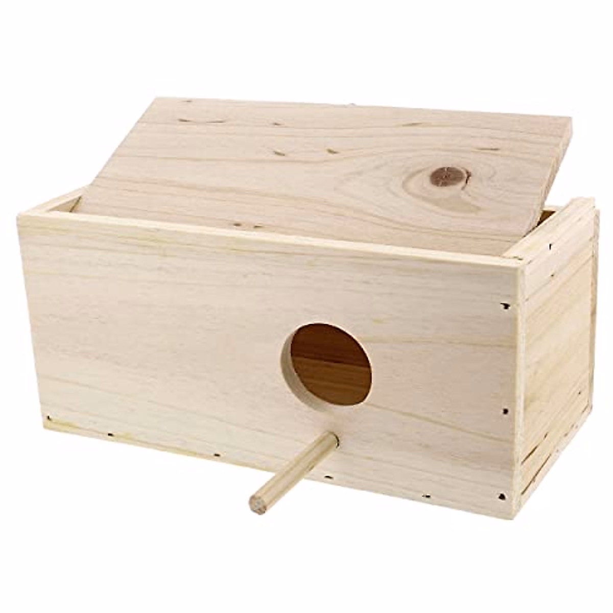 Rural365 Bird Nesting Boxes for Cages - Small 7.9 x 3.9 x 3.6in Wooden Bird House Breeder Bird Box Fit Swallow and Finch