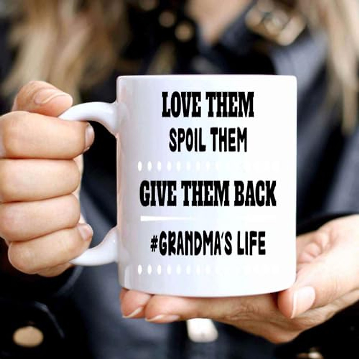 Dog Lovers Gift for Unisex - for the Dog Owners in Your Life on Christmas, Grey Multicolor Sweat 11 Oz White Ceramic Coffee Mug