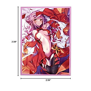 60ct (Yuzuriha Inori) Top Loading Trading Card Sleeves Deck Protector for MTG/TCG/PTC Sized Cards 67x92mm (07)