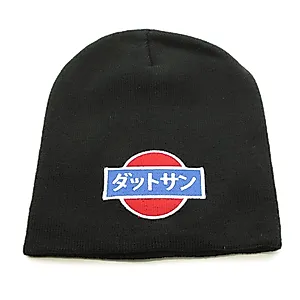 Datsun Beanie - Kanji Logo - Black Color - 510 Fanatics