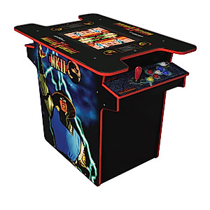 Arcade1Up Mortal Kombat Head-to-Head Arcade Machine, 2 Player Cocktail Style Cabinet for Home - 9 Classic Games