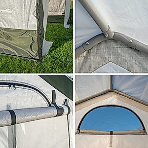 Miracle-Gro 6' x 4' x 6' All-Season Indoor/Outdoor Backyard Garden Greenhouse and Compact Waterproof Plant Shelter, Translucent