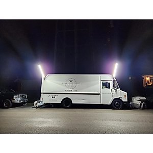 Food Truck Service Area Light – Dual 5 Foot Pole 20,000 Lumens