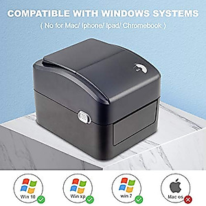 Micmi Shipping Label Printer, Thermal Support Amazon Ebay PayPal Etsy Shopify Shipstation Stamps.com Ups USPS FedEx DHL Support Windows, Roll & Fanfold Thermal Direct Label for Printer 4x6 inch