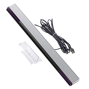 Xahpower USB Sensor Bar for Wii, Replacement Wired Infrared Ray Sensor Bar for Nintendo Wii and Wii U Console